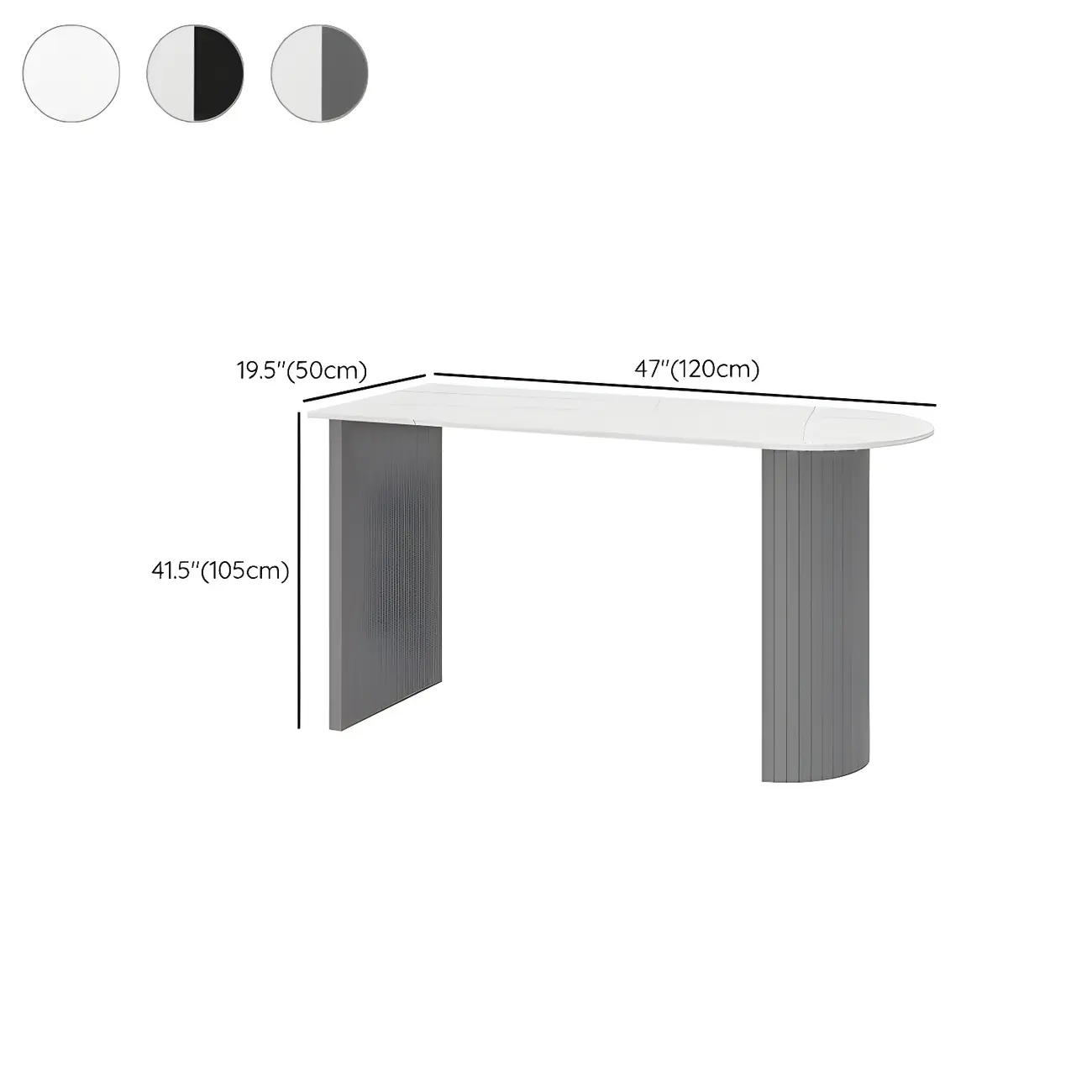 Modern White Free Form Wood Ribbed Metal Bar Tables | HomeyFad – HOMEYFAD