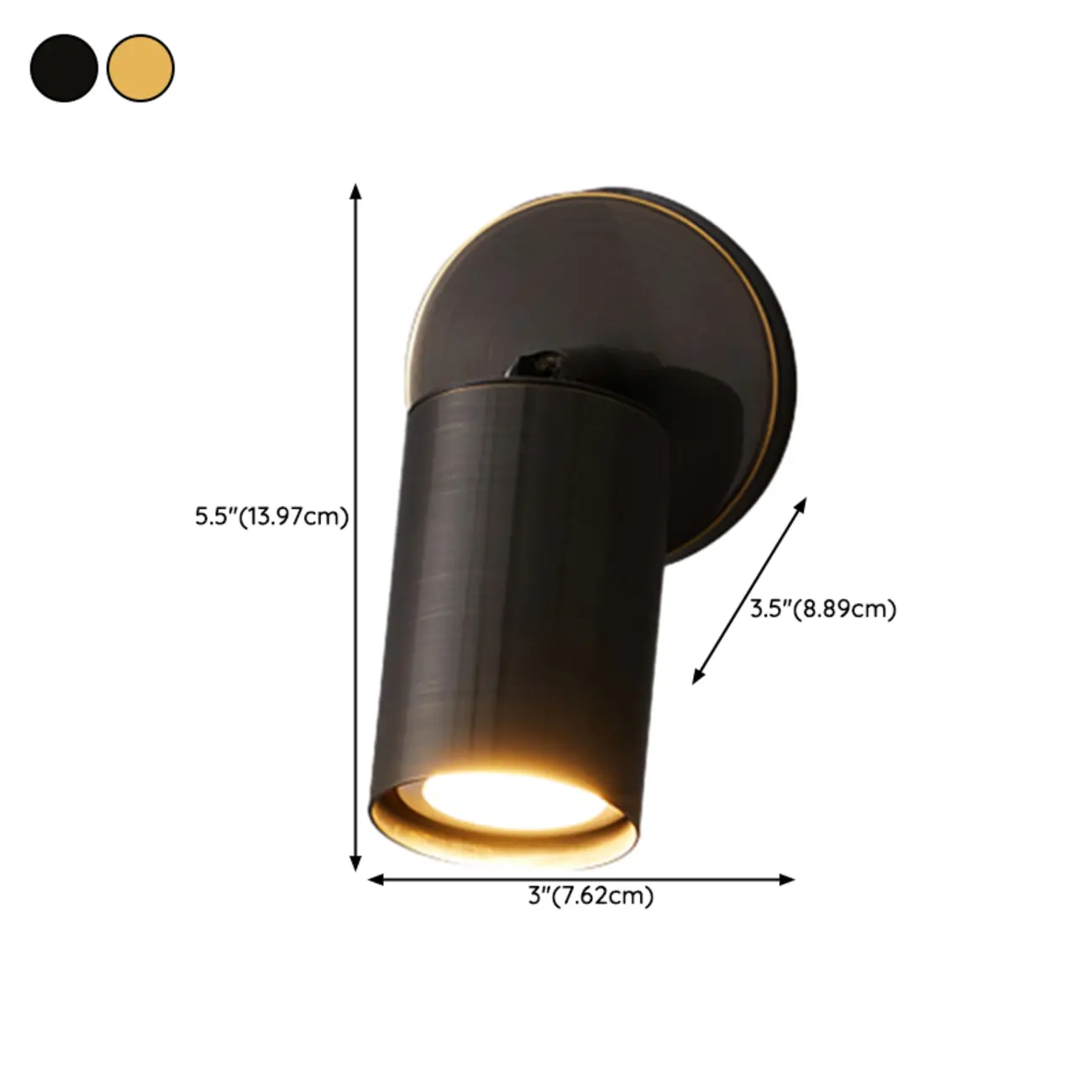 Minimalist Adjustable LED Cylinder Vanity Light Fixtures | HomeyFad ...